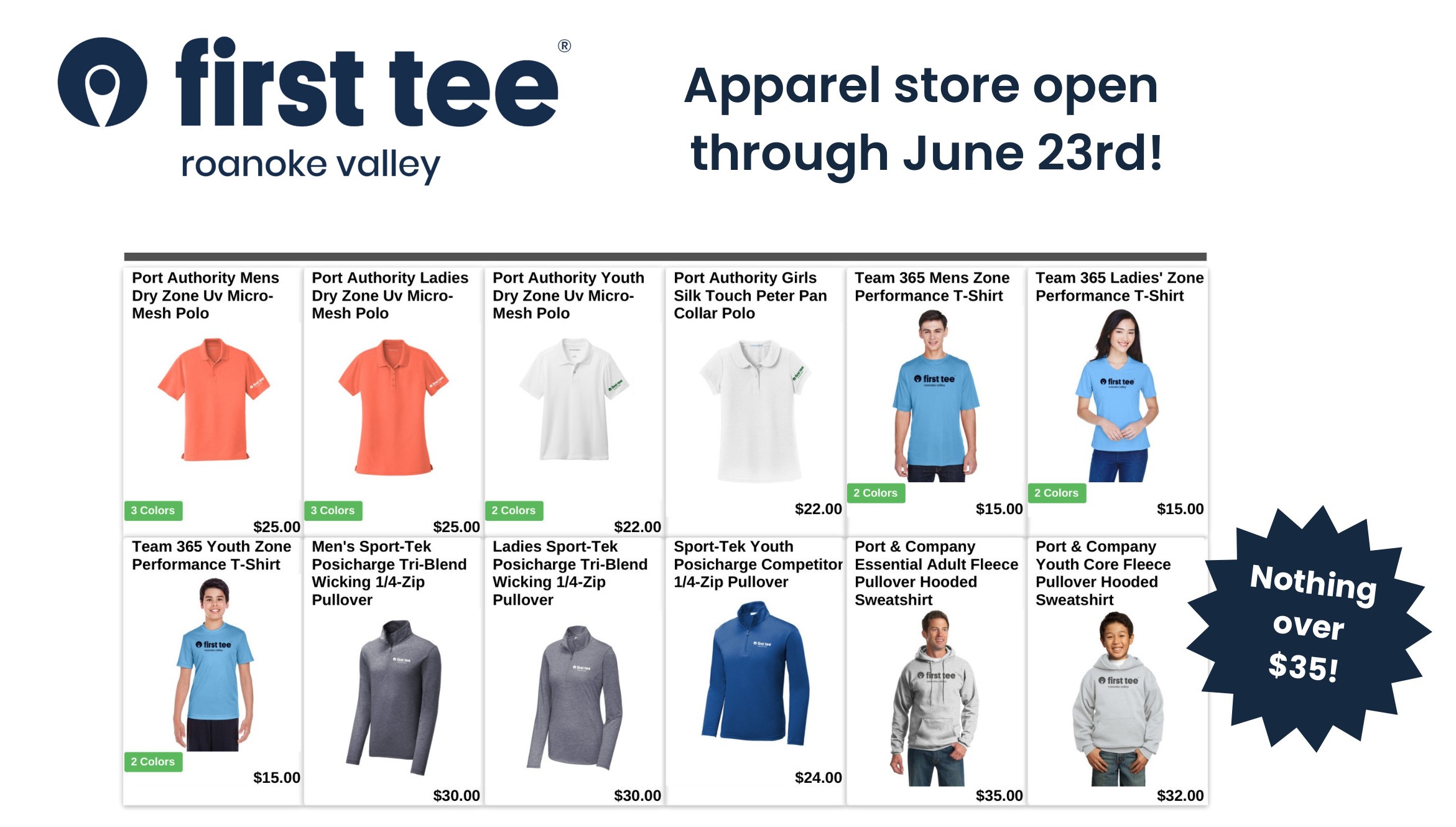 First Tee Merchandise - First Tee – Roanoke Valley